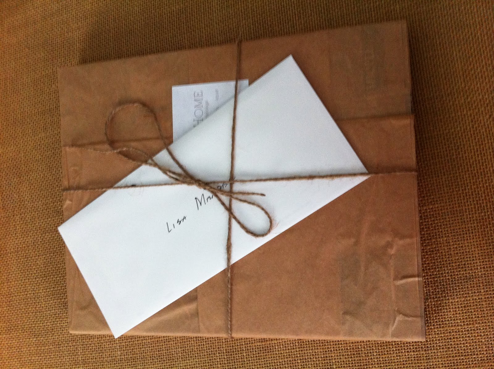 Lisa Mende Design: Brown Paper packages Tied Up With String...These are ...