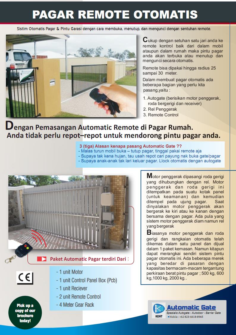 SMART PINTU BESI PRESS: Pintu Gerbang / Pagar Otomatis Remote Control