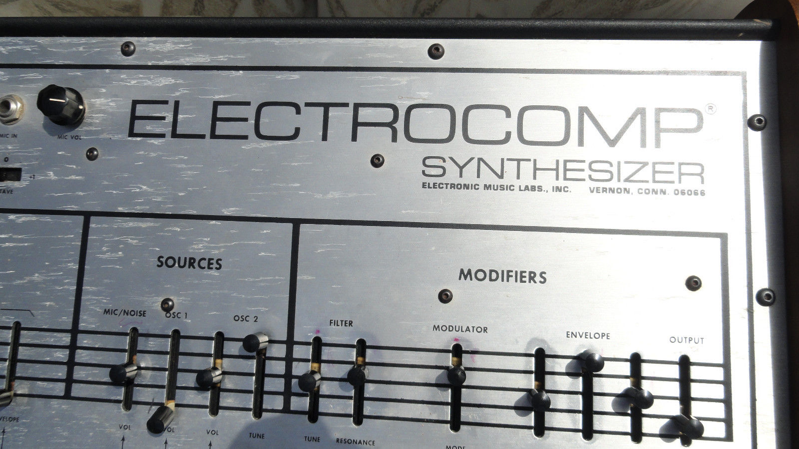 MATRIXSYNTH: ELECTROCOMP MODEL 500 Synthesizer Owned by Jazz Pianist ...