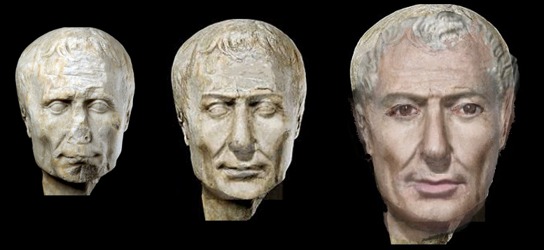 ArteFactaNews: Reconstruction of the Leiden bust of Julius Caesar
