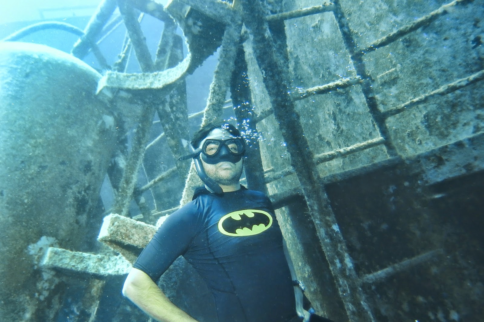 Here is the birthday boy, AKA Batman, in his underwater, saving the ...