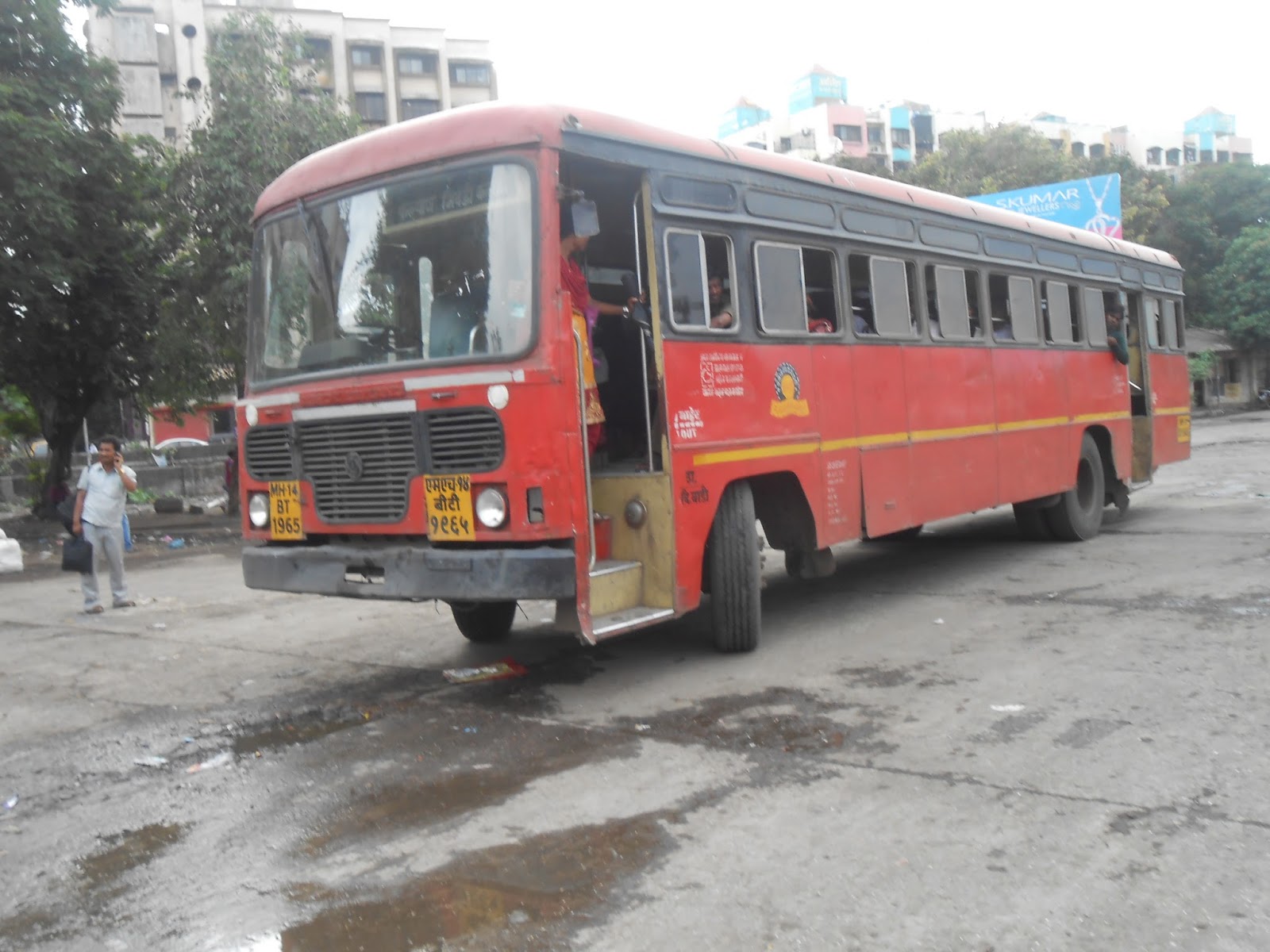 India's Transportation: Kalyan-Bhiwandi Msrtc City Bus