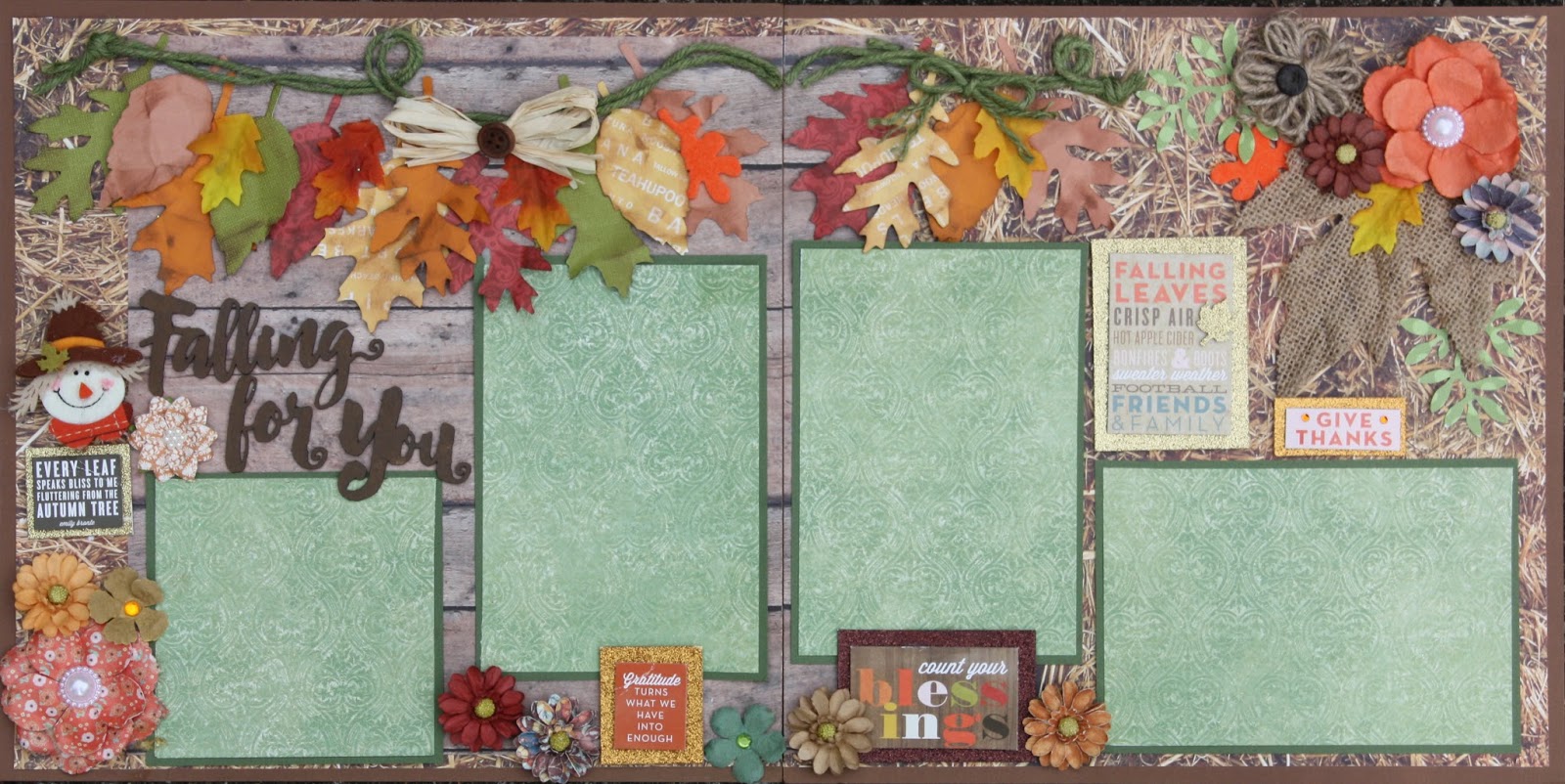 AMAZING GRACE Paper Crafts: Two More Fall Layouts