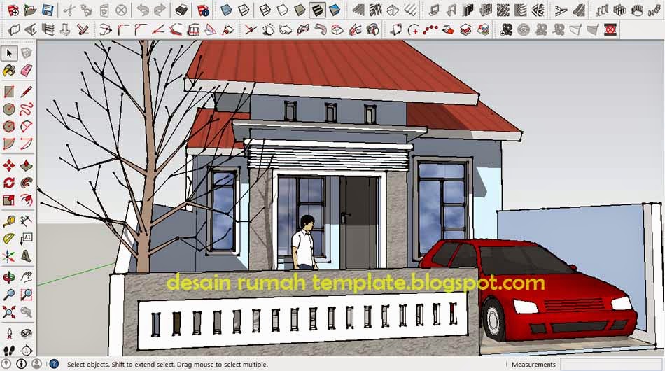23+ Template Desain Rumah Sketchup