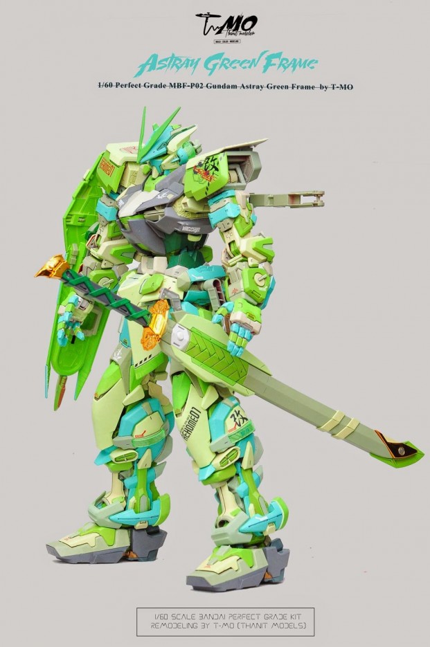 Custom Build: PG 1/60 Gundam Astray "Green Frame" + Tri Tactical Arms