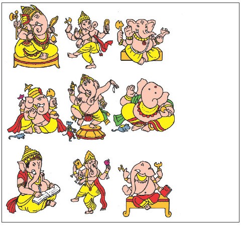 CHODAVARAMNET: LORD GANESH IN DIFFERENT STYLES