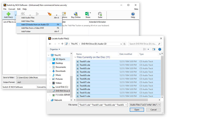 How to Change CDA to MP3 with Switch CDA Converter | Do More With Software