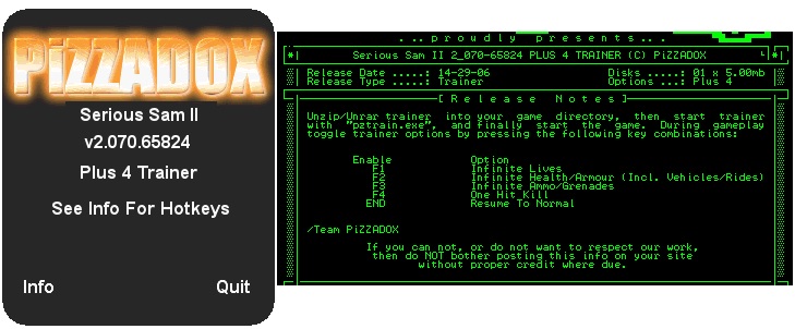 Serious Sam Game Trainers