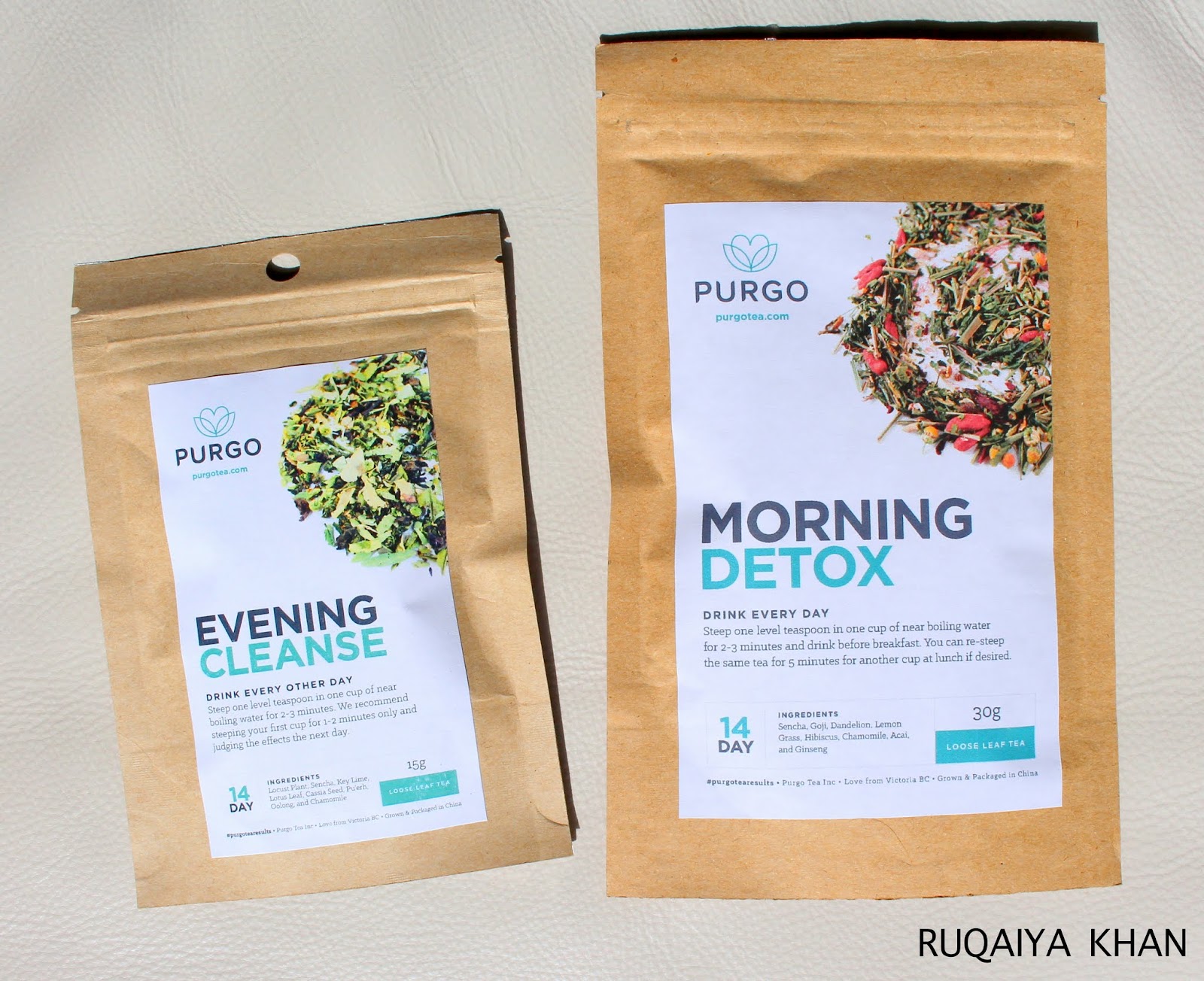 Ruqaiya Khan: PURGO TEA - 14 Day Teatox Review
