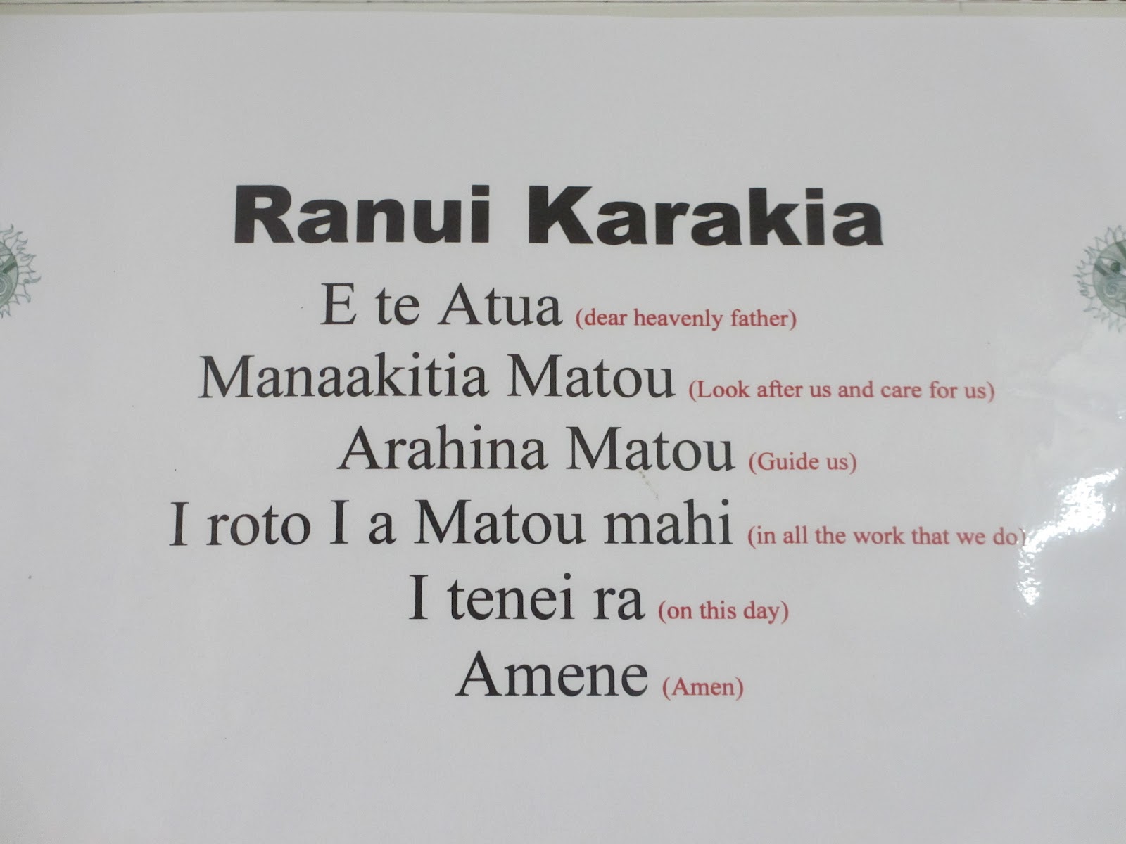 Kia Ora: Culture, culture, culture.