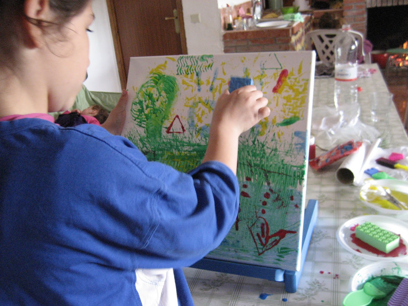 Churumbea: Pintar con texturas