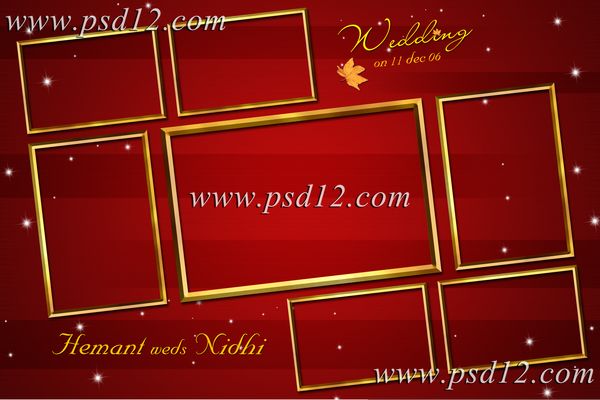 12x18 Photo Album HD Vidhi Backgrounds - PSD12