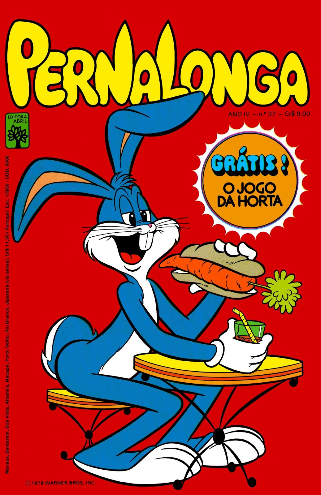 Gibis Clássicos: Pernalonga Nº 37 - Editora Abril