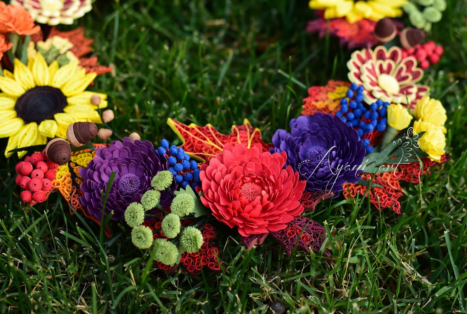 Ayani art: Quilling Fall Wreath