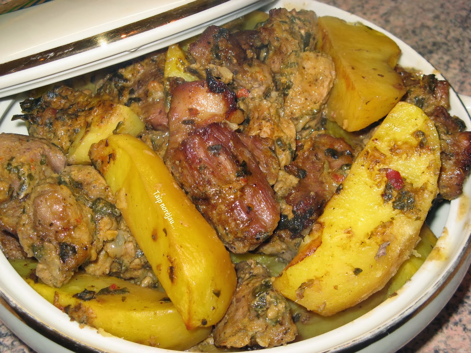 Taip norėjau...: Kiauliena su bulvėmis kepta maiše