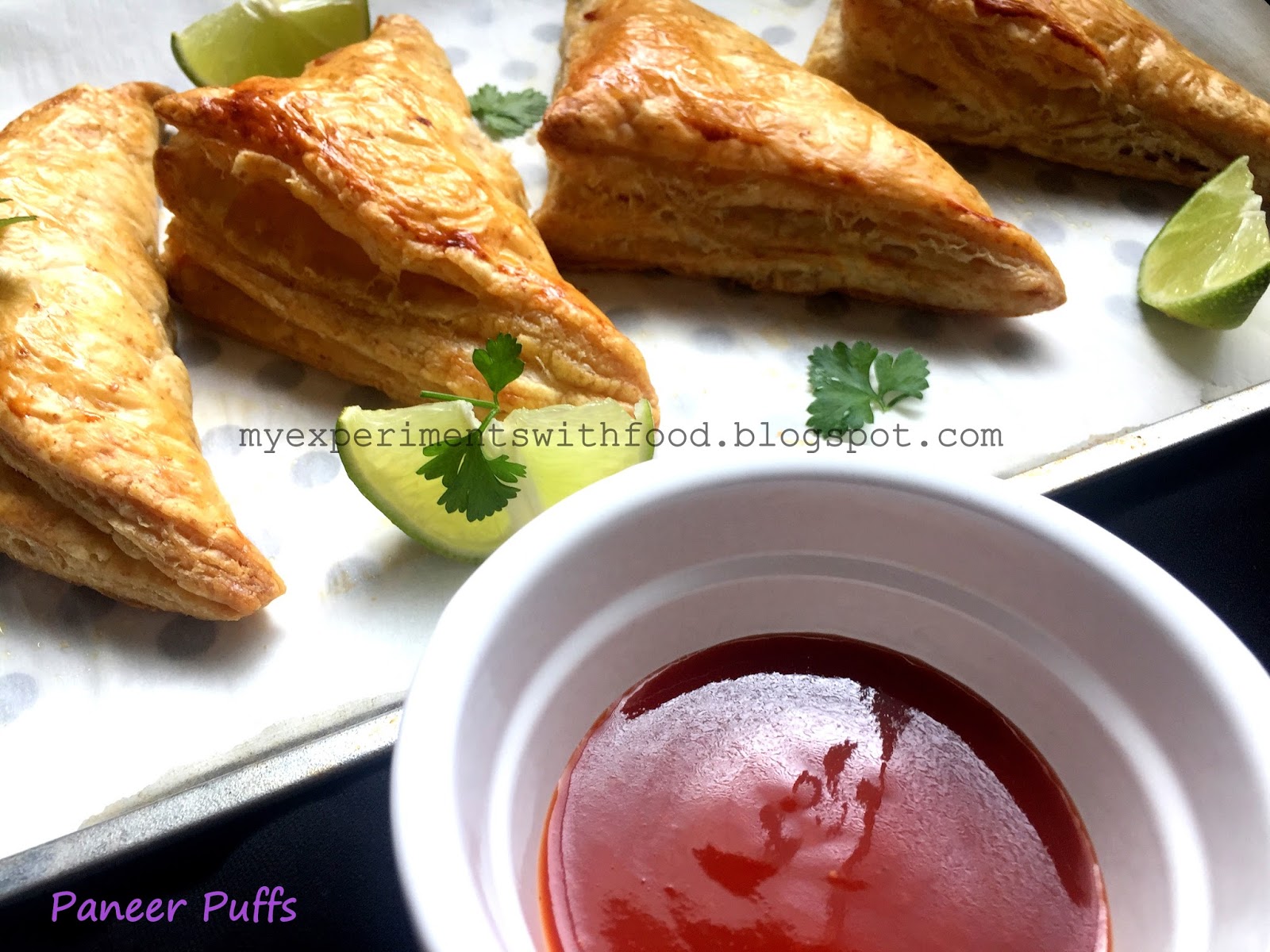 My Experiments With Food: Paneer( cottage cheese) Puffs