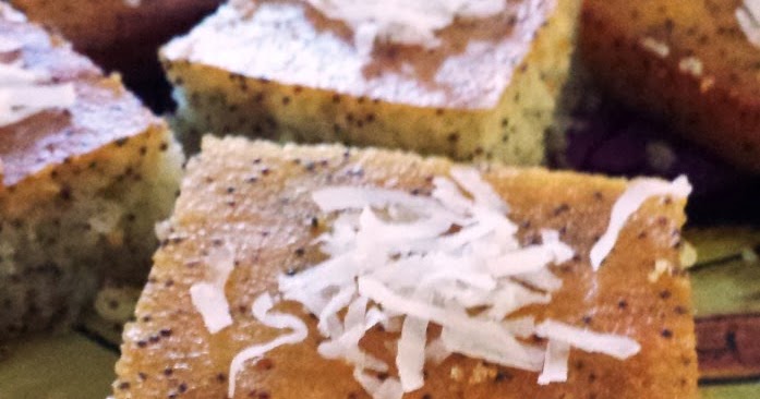 Tasting Turkish Culture: Semolina Sponge Cake with Poppy Seeds ( Hashas ...