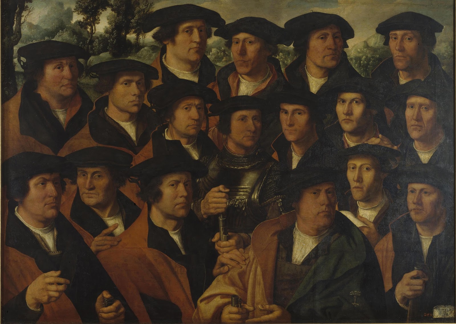 Dirck Jacobsz.: Group portrait of a squad of the Caliver Guild (1532)