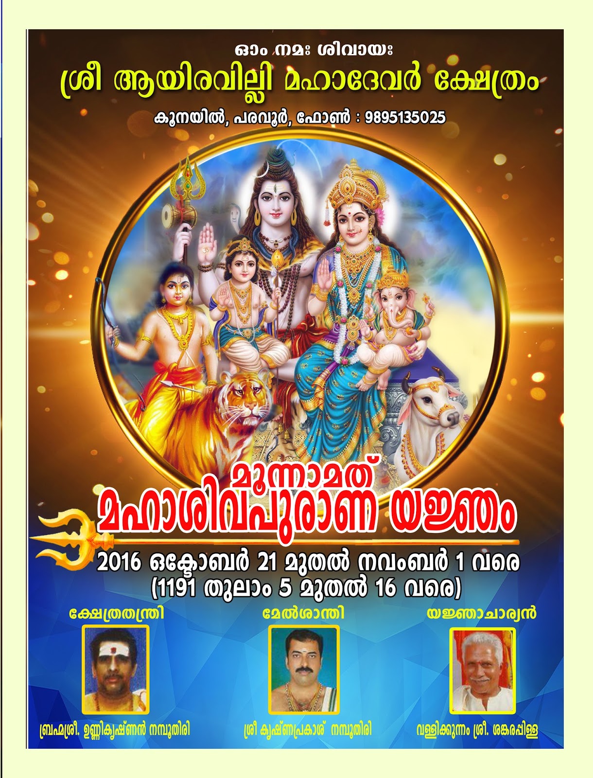 rahul: Kerala temple notice