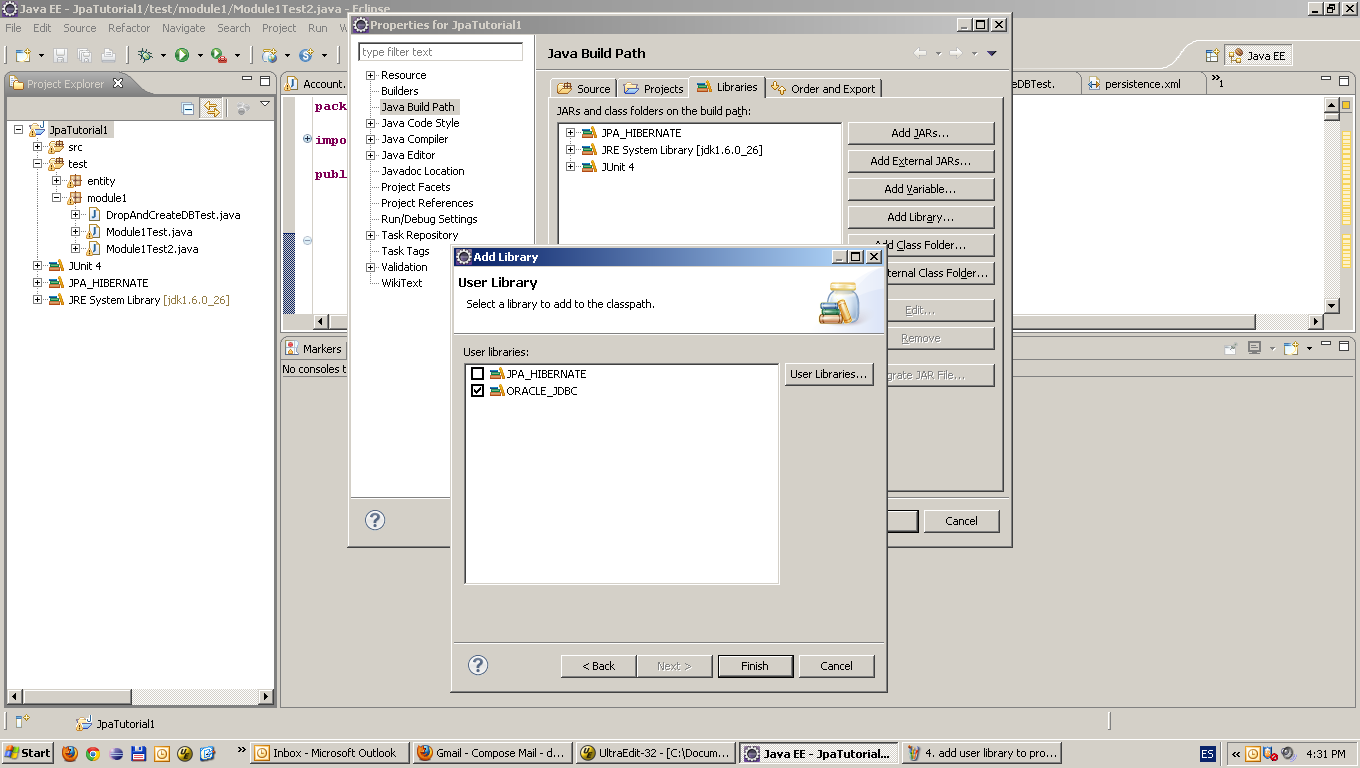 Java Frameworks And Apis Jpa Configuración Eclipse Jpa Hibernate