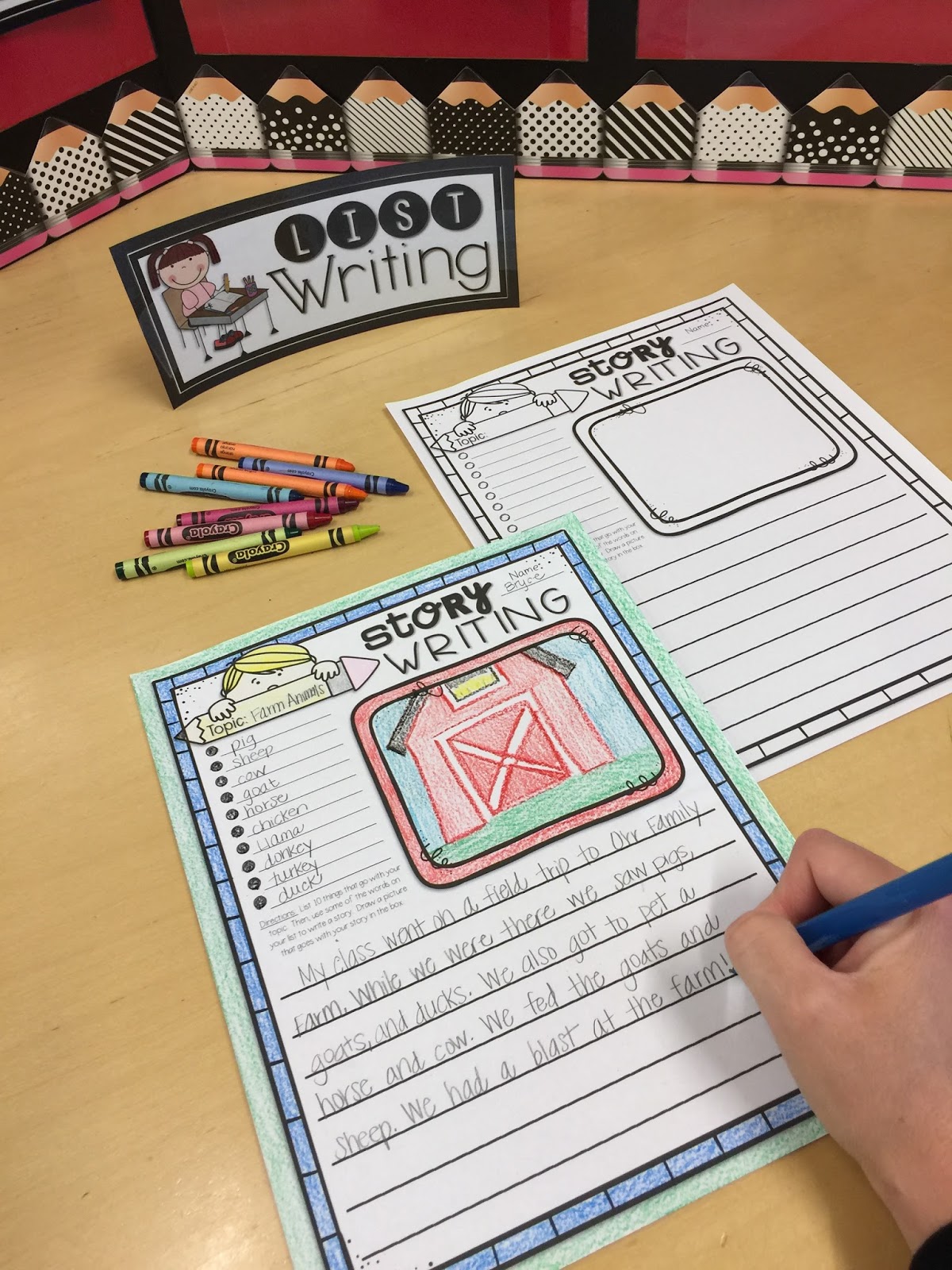 Teaching With Terhune: Writing Center Board with Tons of Activities for ...