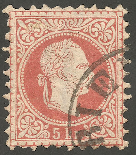 Stamps: Stamp Austria (1867) Franz Joseph 5 kr