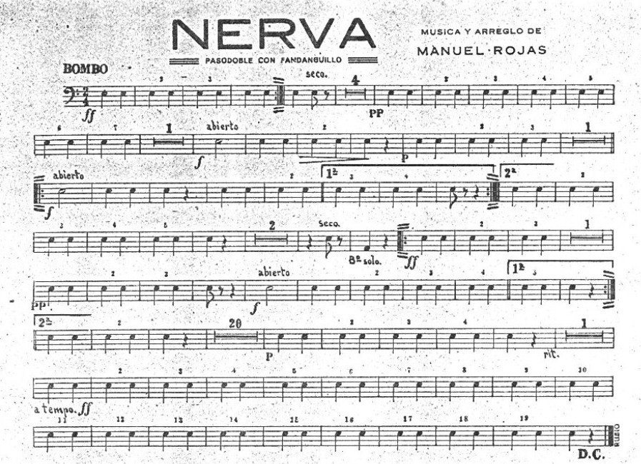 adoramos la musica: PARTITURA DEL FAMOSO PASODOBLE "NERVA"