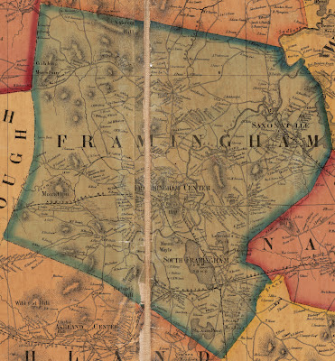 FRAMINGHAM MATTERS: Old maps and aerial drawings of Framingham ...