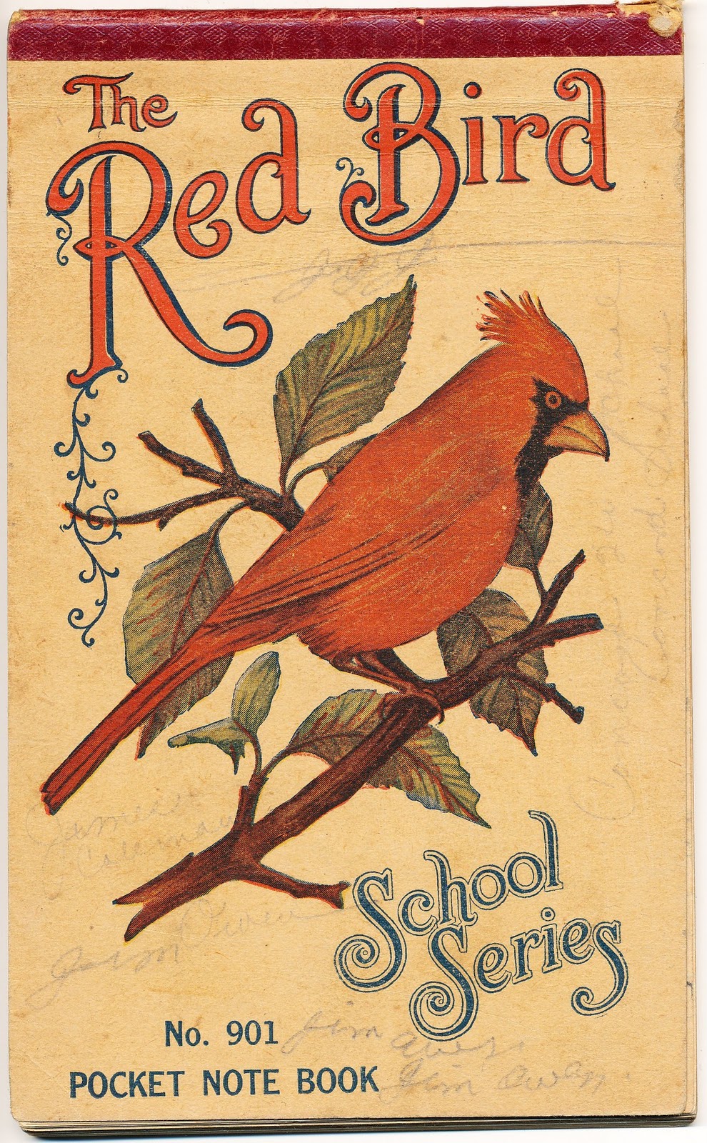 Collage Candy: Red Bird Notebook