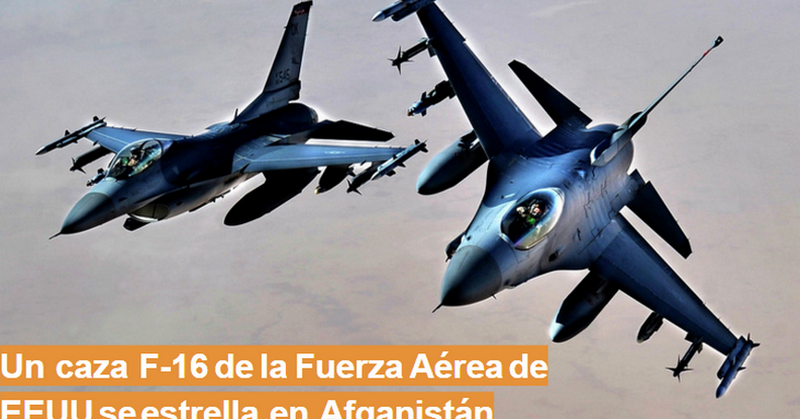 desarrollo defensa y tecnologia belica: Un caza F-16 de la Fuerza Aérea de EEUU se estrella en ...