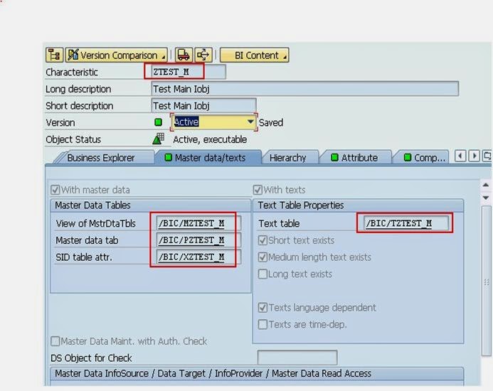 SAP HELP A2Z: Created InfoObject using template or reference characteristic