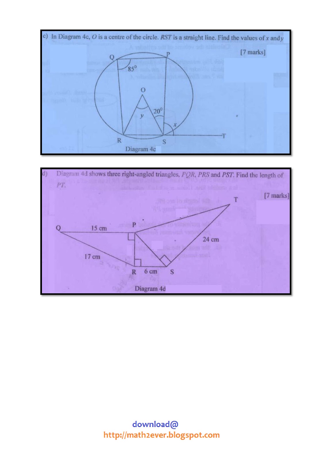 GEOMETRY and MEASUREMENT : Revision 1 - Math2ever™ | place to learn ...