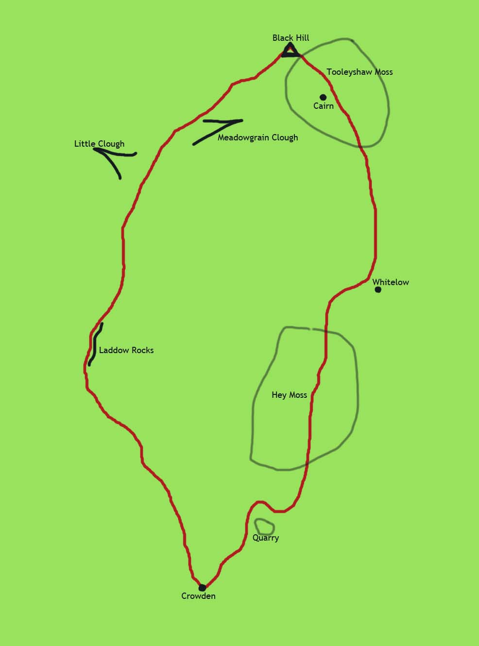 Forgotten Tracks: Crowden to Black Hill Circular