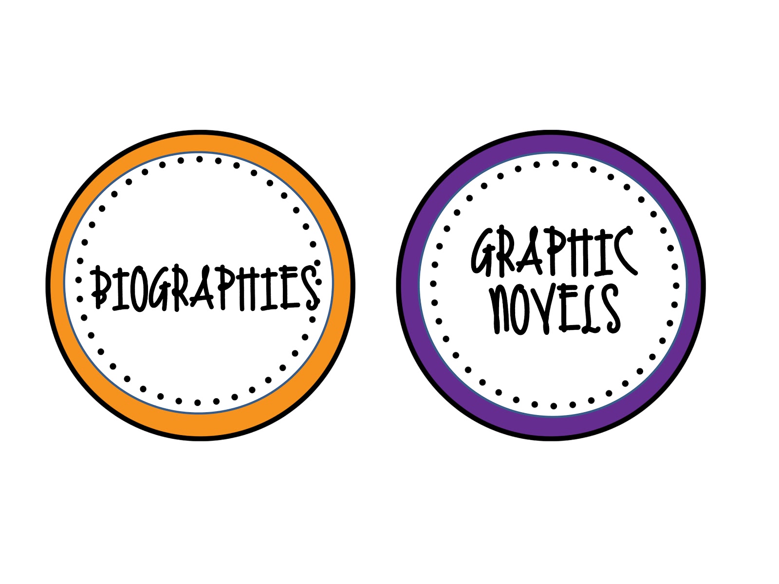 Chasing Checkereds With Cannon: Colorful Library Book Bin Labels (Freebie)