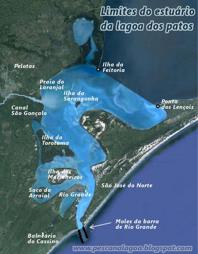 O que é o Estuário da Lagoa dos Patos - Pesca na Lagoa