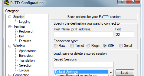 Flowstopper: Tabs and Saved Session Folders for PuTTY