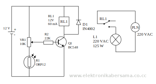 Konsep 25+ RangkaianLampu Otomatis, Skema Elektronika