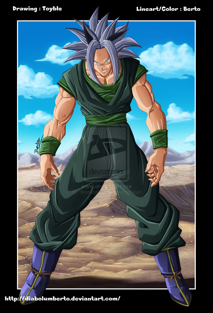 Dragon Ball AF - After The Future: Toyble Line Art - Xicor/Zaiko