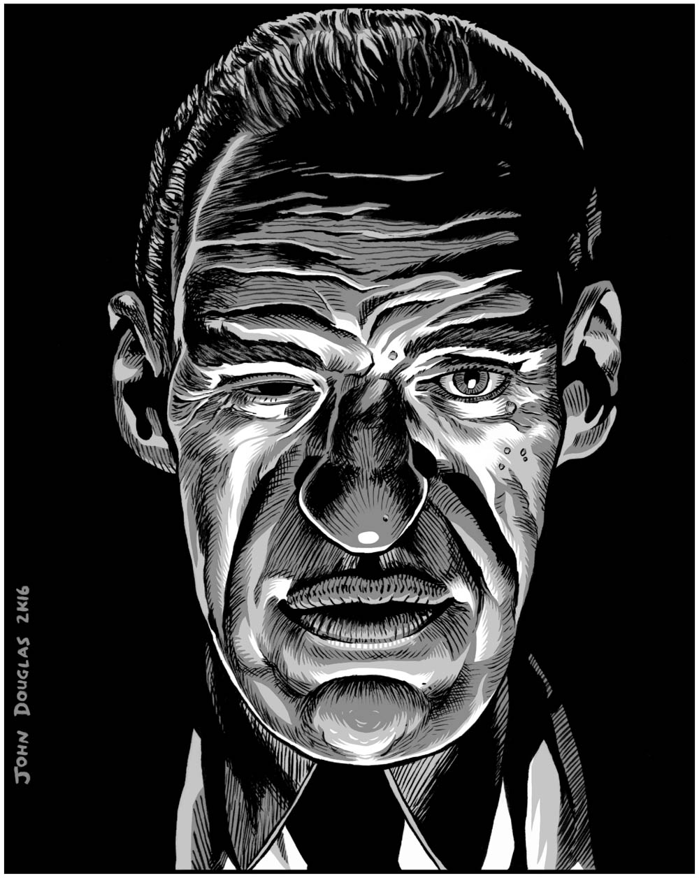 The John Douglas (Mostly) Comic Book Art Site: Inktober 2016 - Rondo Hatton