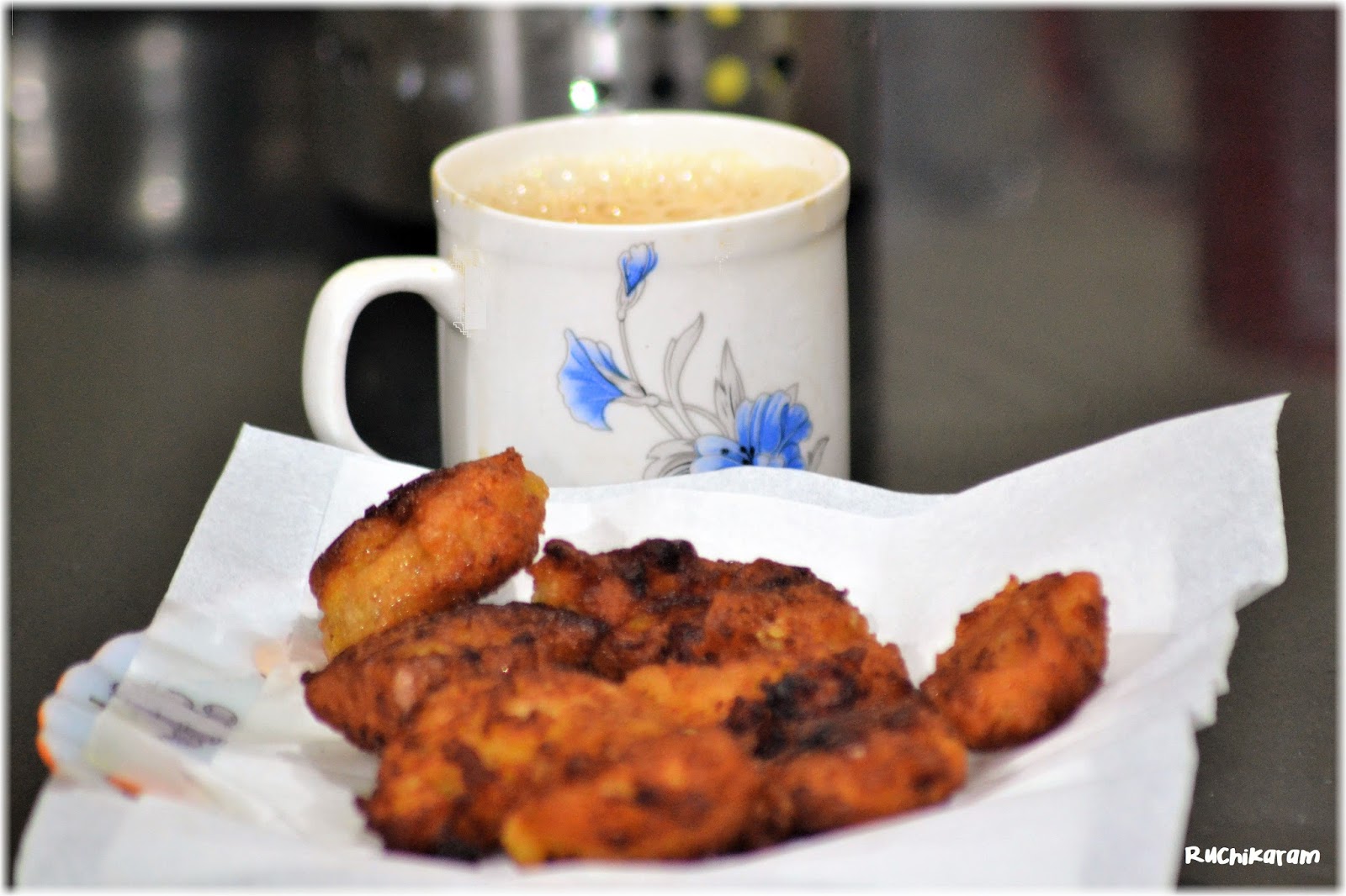 Ruchikaram: Banana Fritters/ Etha Pazham appam