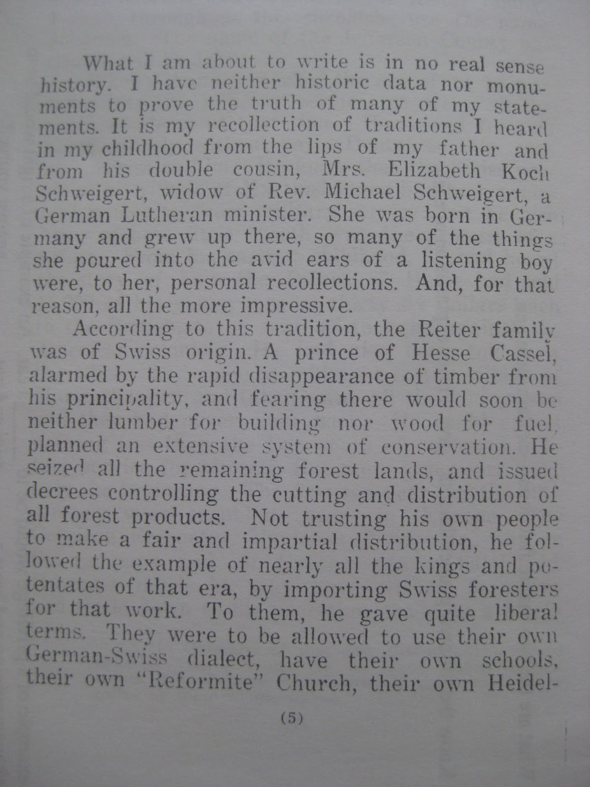 Long Ago and Far Away: The Saga of Johannes Reiter, Part I