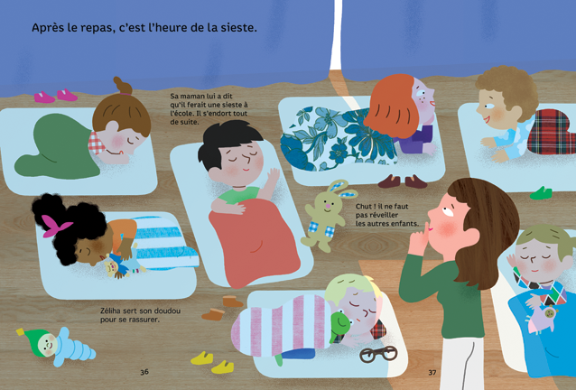 Un ange dans les nuages: ma première journée à l'école maternelle