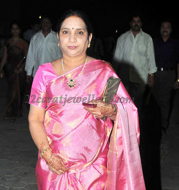 Diamond Simple Haram with Emeralds 2 - Jewellery Designs