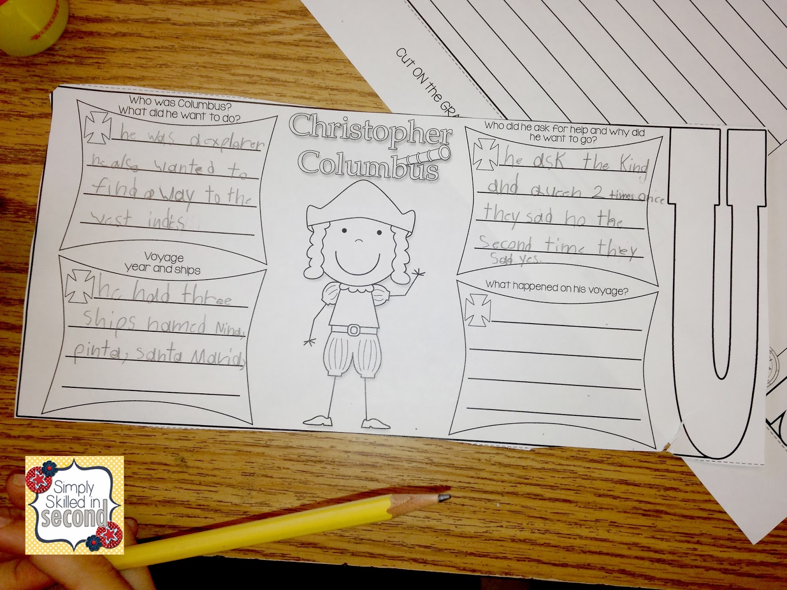 Simply Skilled in Second: AHOY! Columbus Day Activities!!