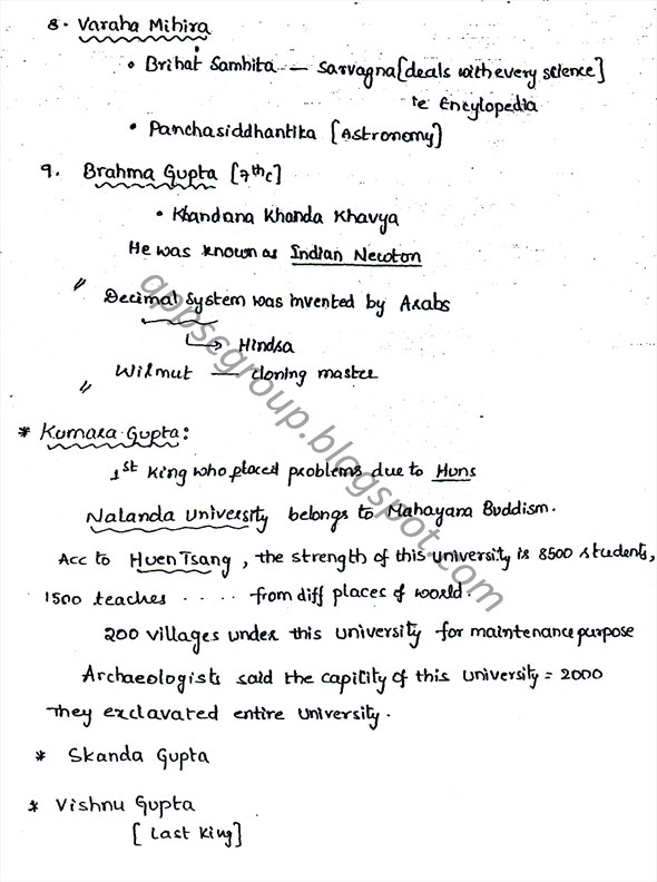 Gupta Age - Ancient India (Short Notes) |APPSC Material, Group 1 Group ...