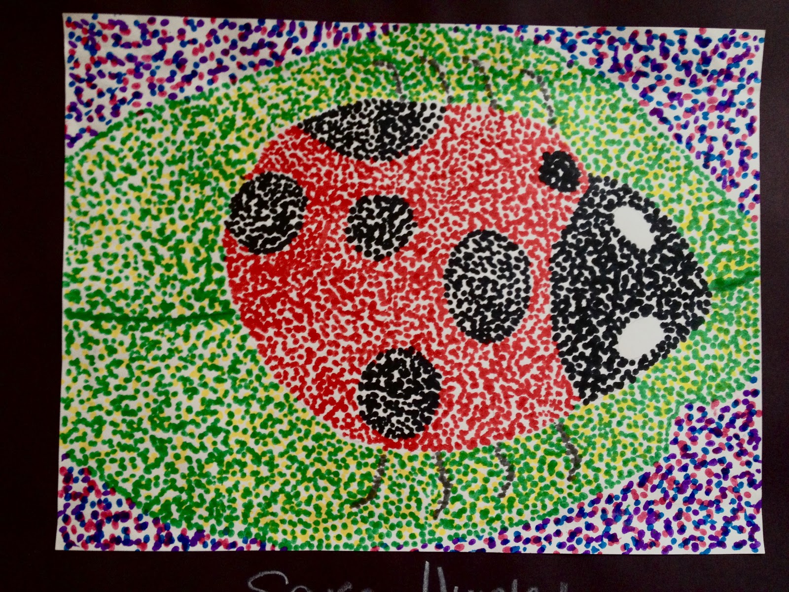 ART with Mrs. Garrett!: 6th Grade Pointillism Animals