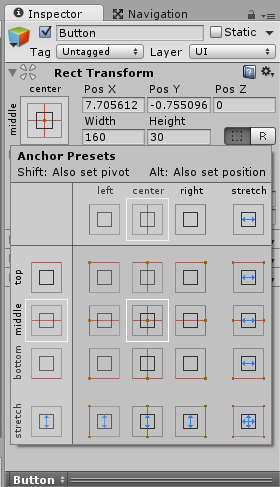 Unity Tutorial : UI Unity ~ Anchor Point