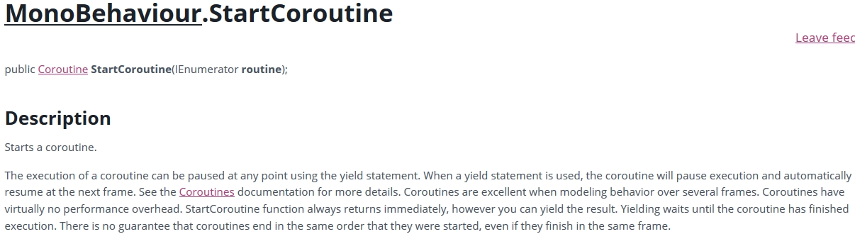 [Unity]多線程Unity StartCoroutine 和 yield return 的用法