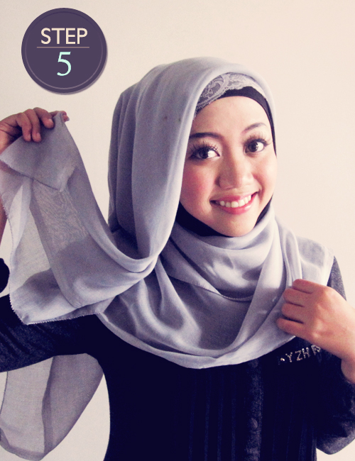 tutorial hijab segi empat ~ Tutorial Hijab Segi Empat