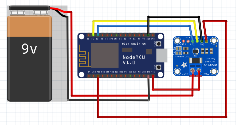 ESP8266, NodeMCU Kirim Data Tegangan Arus DC ke Database Sensor INA219 ESP8266, NodeMCU Kirim Data Tegangan Arus DC ke Database Sensor INA219